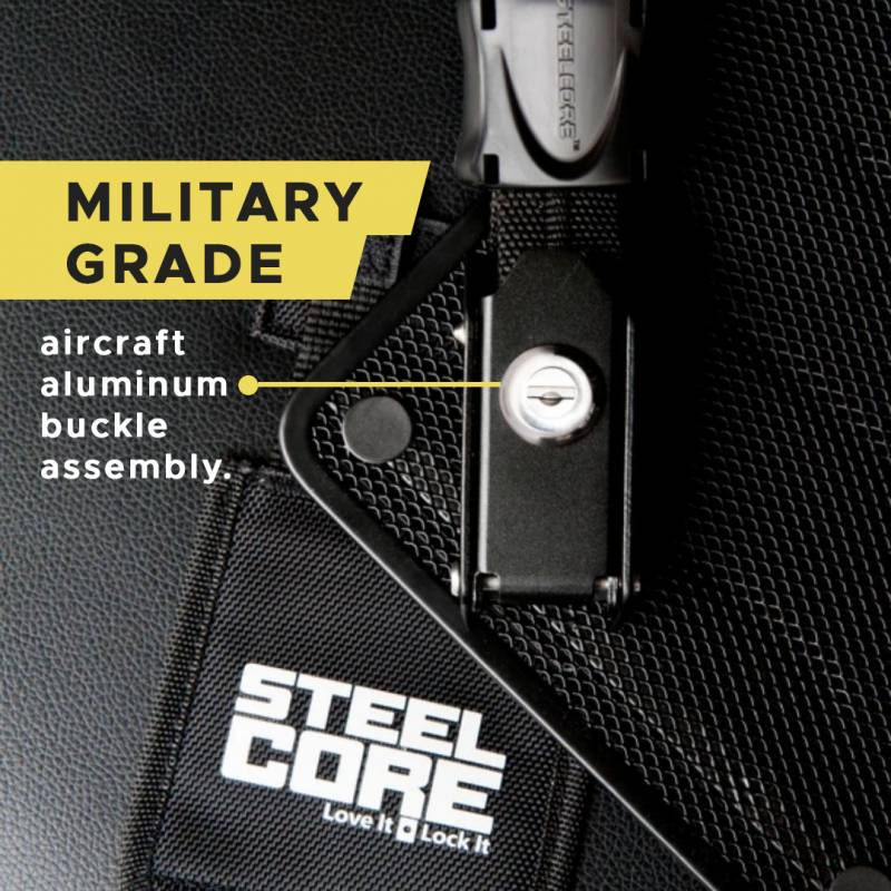 Security Strap 12' Black, Pair, SSB-12-P, Steelcore